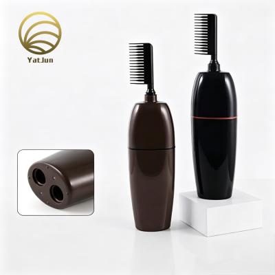 China 200ml PP Dual‑Chamber Hair Dye Comb Applicator Bottle Plastic Hair Color Container for DIY Hair Coloring for sale