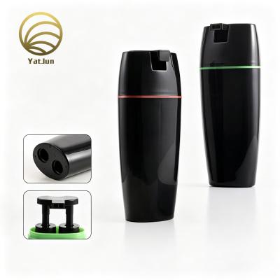 China 200ml PP Dual Chamber Press Bottle Cosmetic Container for Hair Dye Hair Color Cream Packaging for sale