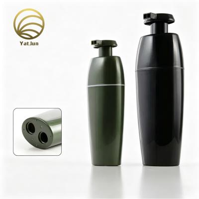 China 200ml 400ml PP Dual‑Chamber Plastic Bottle, Double Chamber for Hair Care Packaging for sale