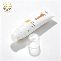 China 100ml Empty PE Squeeze Tube with Massage Brush Cap, Cosmetic Packaging for Facial Wash for sale