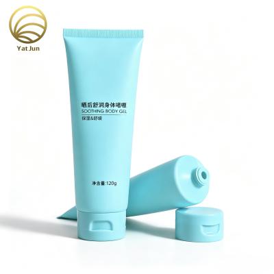 China 120g PE Squeeze Tube with Flip Top Cap for Soothing Body Gel Cosmetic Packaging for sale