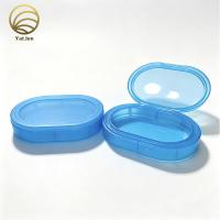 China 20ml PP Oval Plastic Cosmetic Jar with Flip Lid for Solid Balm Container for sale