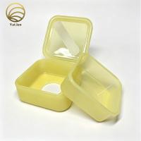 China 100ml PP Square Cosmetic Jar with Built-in Spoon for Cleansing Balm & Mud Mask for sale
