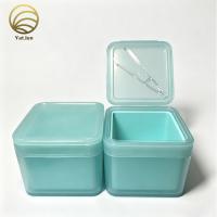 China 300ml Double-layer PP Square Cosmetic Jar with Built-in Tweezers Wet Sheet Mask & Cleansing Wipes for sale