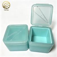 China 300ml Double-layer PP Square Cosmetic Jar with Built-in Tweezers Wet Sheet Mask & Cleansing Wipes for sale