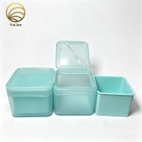 China 300ml Double-layer PP Square Cosmetic Jar with Built-in Tweezers Wet Sheet Mask & Cleansing Wipes for sale