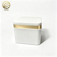 China 300ml PP Square Cosmetic Jar with Flip Lid, Packaging for Cleansing Wipes Facial Mark for sale