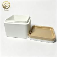 China 300ml PP Square Cosmetic Jar with Flip Lid, Packaging for Cleansing Wipes Facial Mark for sale