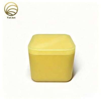 China 300ml Double-wall PP Square Cosmetic Jar with Built-in Spatula for Cleansing Balm & Mud Mask for sale