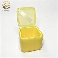 China 300ml Double-wall PP Square Cosmetic Jar with Built-in Spatula for Cleansing Balm & Mud Mask for sale