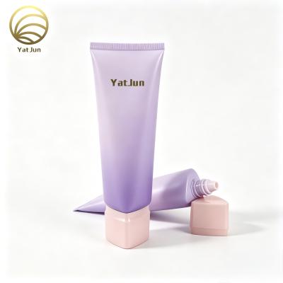 China Custom PE Cosmetic Tube with Screw Cap for Skincare Cream for sale