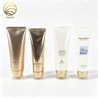 China 100g PE Cosmetic Squeeze Tube with Acrylic Cap for Facial Cleanser Packaging for sale