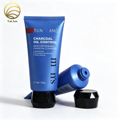 China 120g PE Cosmetic Squeeze Tube with Screw Cap for Facial Cleanser Packaging for sale