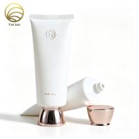 China 100g PE Custom Cosmetic Squeeze Tube with Screw Cap for Facial Cleanser Packaging for sale