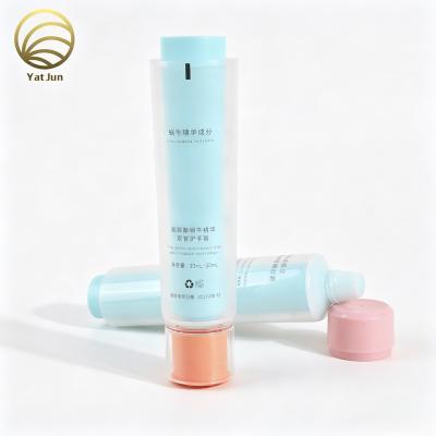 China 30ml+30ml PE Dual Chamber Cosmetic Squeeze Tube for Hand Cream Packaging for sale