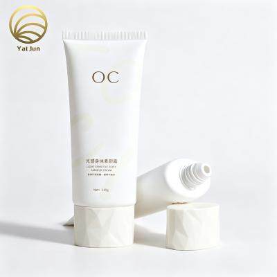 China 110g PE Cosmetic Squeeze Tube with Screw Cap for Body Cream Packaging for sale