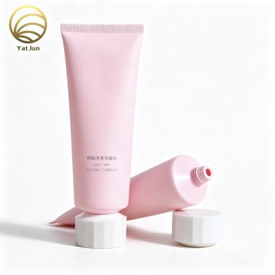 China 100g PE Custom Cosmetic Squeeze Tube with Screw Cap for Facial Cleanser for sale