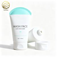 China 100ml PE Squeeze Tube Empty Cosmetic Skincare Packaging Tube for Facial Cleanser for sale