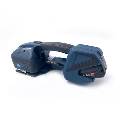China V2 Portable Electric Hand Strapping Machine 3200N Pull Force 4000mAh Battery for PET PP Straps for sale