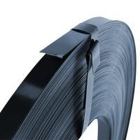 China Blue Tempered Spring Steel Strip 16mm x 0.5mm High Strength 650-700MPa for Packaging for sale