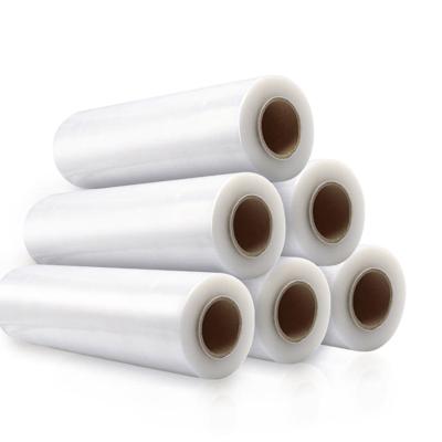 China PE Stretch Film 30cm x 50cm Industrial Packaging Polyethylene Plastic Wrap High Viscosity for sale