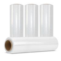 China PE Stretch Film 30cm x 50cm Industrial Packaging Polyethylene Plastic Wrap High Viscosity for sale