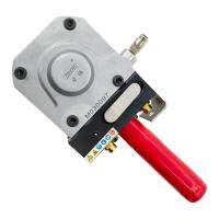 China Portable PP&PET Pneumatic Strapping Tensioner Machine Double Solder Joint for sale