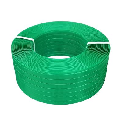 China Green Embossed PET Plastic Strip Packing Steel High Strength 19mm x 1.0mm for sale