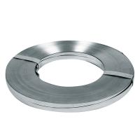 China Hot Dip Galvanized Spring Hardened Steel Strip Packaging Tape 25mm 0.8mm 50kg for sale