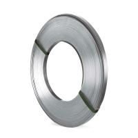 China Hot Dip Galvanized Spring Hardened Steel Strip Packaging Tape 25mm 0.8mm 50kg for sale