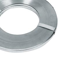 China Hot Dip Galvanized Spring Hardened Steel Strip Packaging Tape 25mm 0.8mm 50kg for sale
