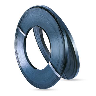China Hardened Tempered Roast Blue Steel Strip Belt 32mm x 0.8mm 650-700MPa for sale