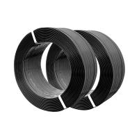 China PET Plastic Steel Strip 16mm x 1.0mm Black Packaging Bundling Band SY1610 for sale