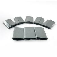 China Closed Lock Poly Metal Steel Strapping Seals Packaging Buckle 32mm 0.9mm Thickness for sale