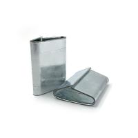 China 40mm Hot Dip Galvanized Steel Strapping Seals Enclosed Lock Buckle 25mm Width for sale