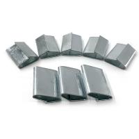 China 40mm Hot Dip Galvanized Steel Strapping Seals Enclosed Lock Buckle 25mm Width for sale