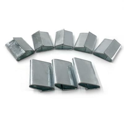 China 40mm Hot Dip Galvanized Steel Strapping Seals Enclosed Lock Buckle 25mm Width for sale