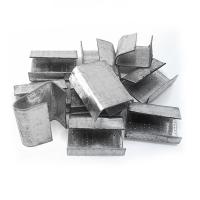 China PET Plastic Strapping Seals 1608 Steel Packaging Buckle 25kg Hot Dip Galvanized for sale