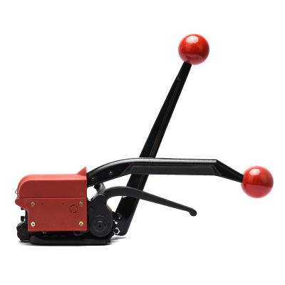 China Red Manual Steel Strapping Sealless Combo Tool 13-19mm Width 3.8kg YF19 for sale