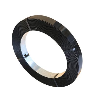 China Black Blue Spring Hardened Tempered Steel Strip 0.8x19mm for Industrial Bundling for sale