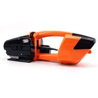 China Portable Electric Baler Orange PET And PP Removable Battery for sale