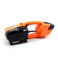 China Portable Electric Baler Orange PET And PP Removable Battery for sale