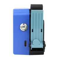 China Blue Full Screen 2.4 Inches Mini Inkjet Printer 12.7mm Printing Height Handheld Portable for sale