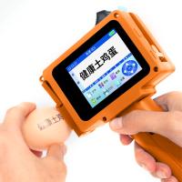 China Orange 2.8 Inch Screen Smart Handheld Small Inkjet Machine Half Inch Food Packaging Production Date Coding Machine for sale