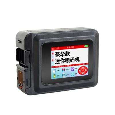China Mini Inkjet Printer 2.8 Inch Full Screen Handheld Date Barcode Coder 12.7mm for sale