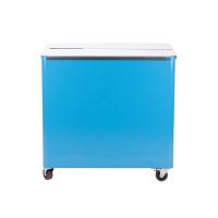 China MH-TDM-96 Blue Double Motor Automatic Hot Melt Carton Strapping Machine for PP Belt 6-15mm for sale