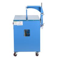 China Useful Aid In Work Low Stage Semi-automatic Strapping Machine PP Strap 5-40kg Tension Range 750mm Workingtable Height for sale