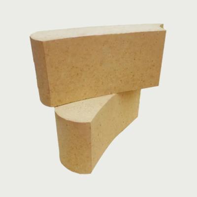China Fan Shaped High Alumina Refractory Brick High Alumina Curved Brick For Hot Blast Stove Roof for sale