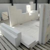 China Rongsheng Re-sintered Fused AZS Brick High Quality High Refractoriness Furnace Refractory Brick For Kilns for sale