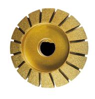 China 140mm Diamond Grinding Wheel Vacuum Brazed for Marble Granite Ceramic - 22/30mm Arbor & Custom Sizes Available for sale